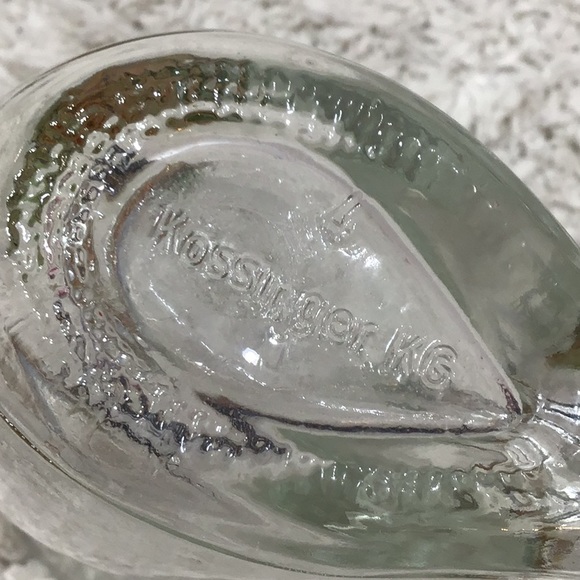 Vintage | Dining | Kossinger Kg Glass Beer Stein Horn Shape Germany ...